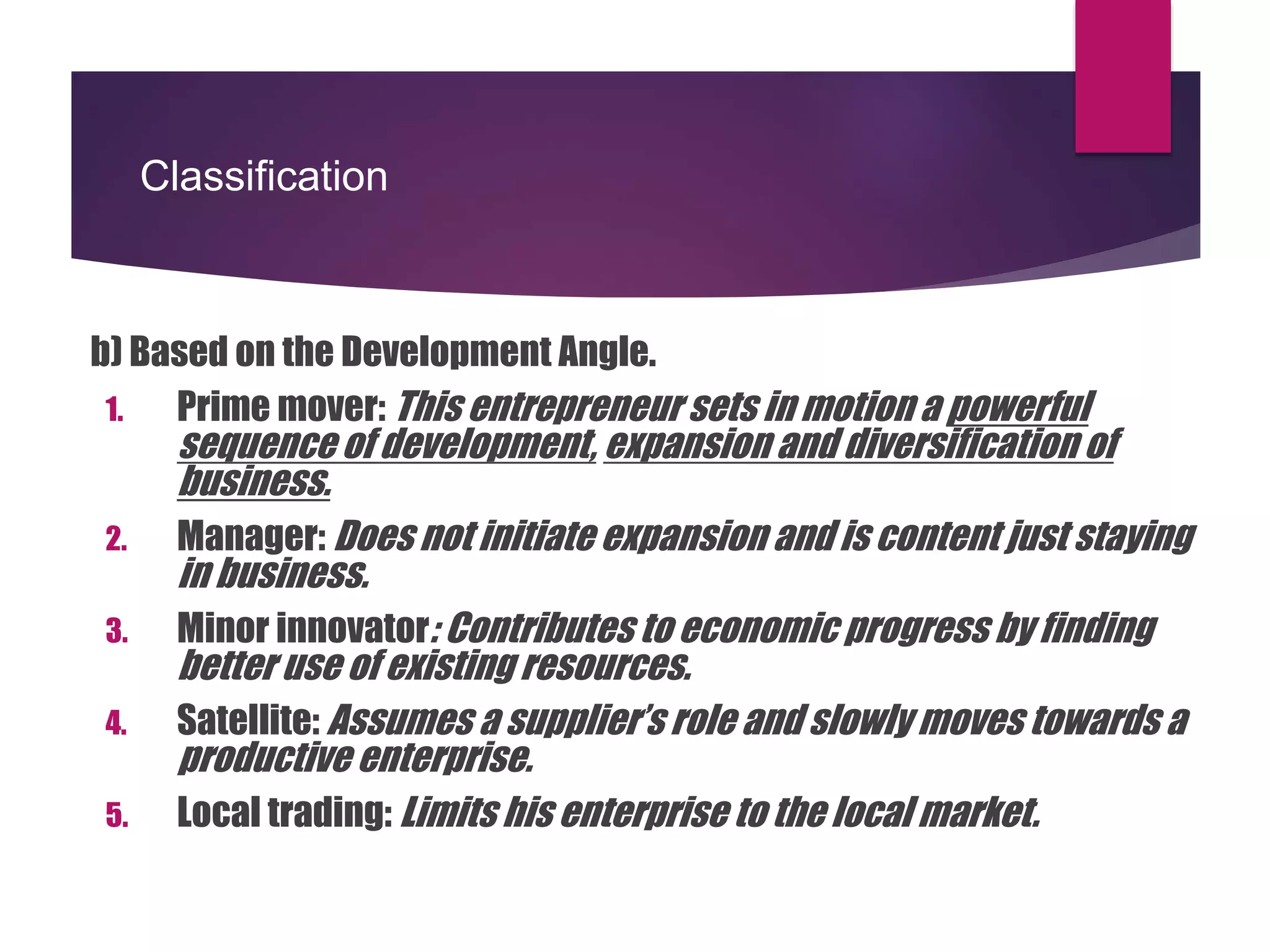 3. types of entrepreneurs and their characteristics | PPTX