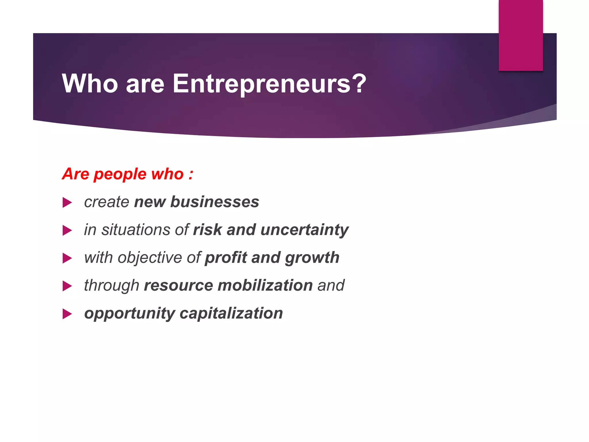 3. types of entrepreneurs and their characteristics | PPTX