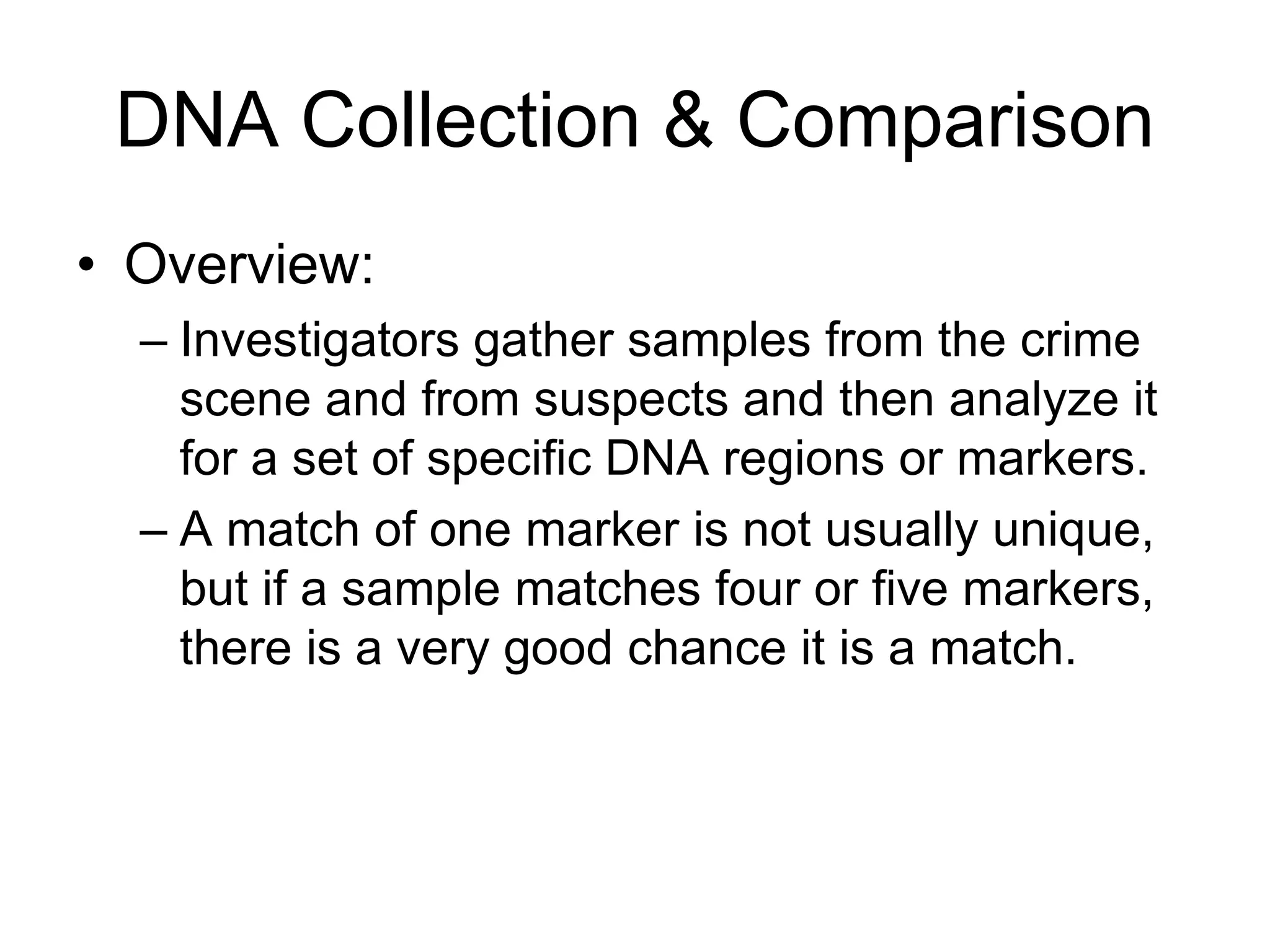 DNA in forensics | PPTX