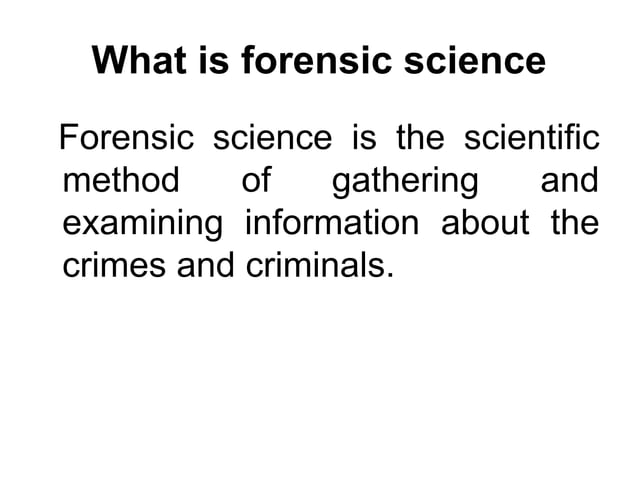 DNA in forensics | PPTX | Genetics | Science