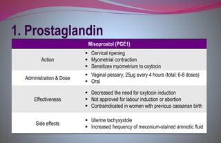 Medical induction of labour | PPTX