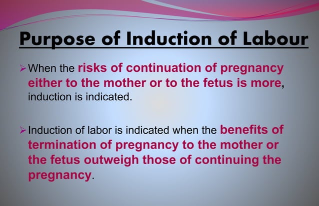 Medical induction of labour | PPTX