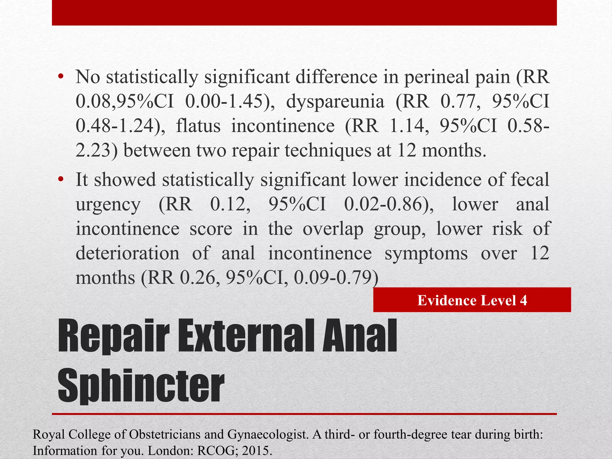 Steps of Repairing Total Perineal Rupture: Evidenced-based | PDF