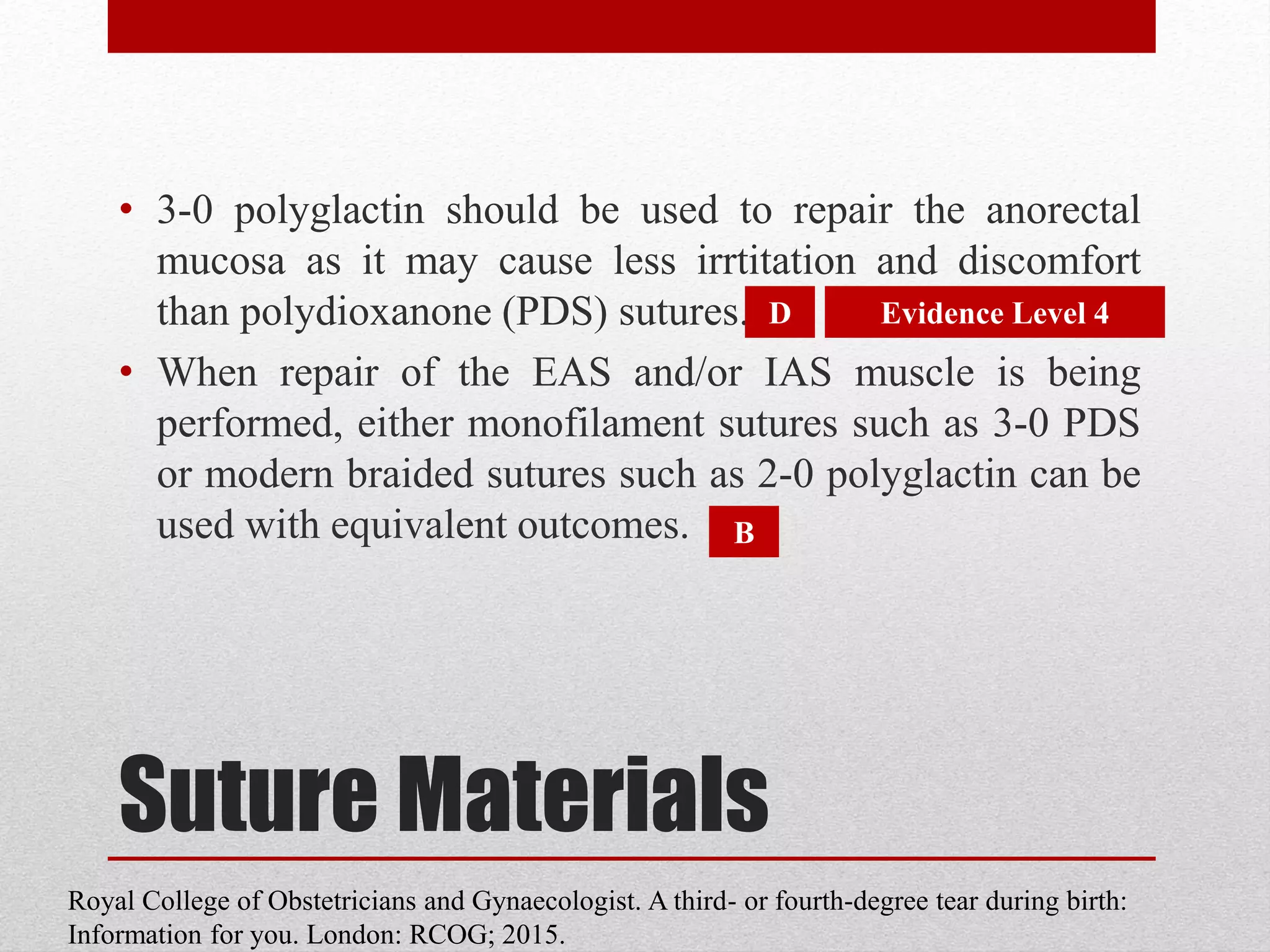 Steps of Repairing Total Perineal Rupture: Evidenced-based | PDF
