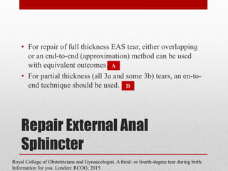 Steps of Repairing Total Perineal Rupture: Evidenced-based | PDF