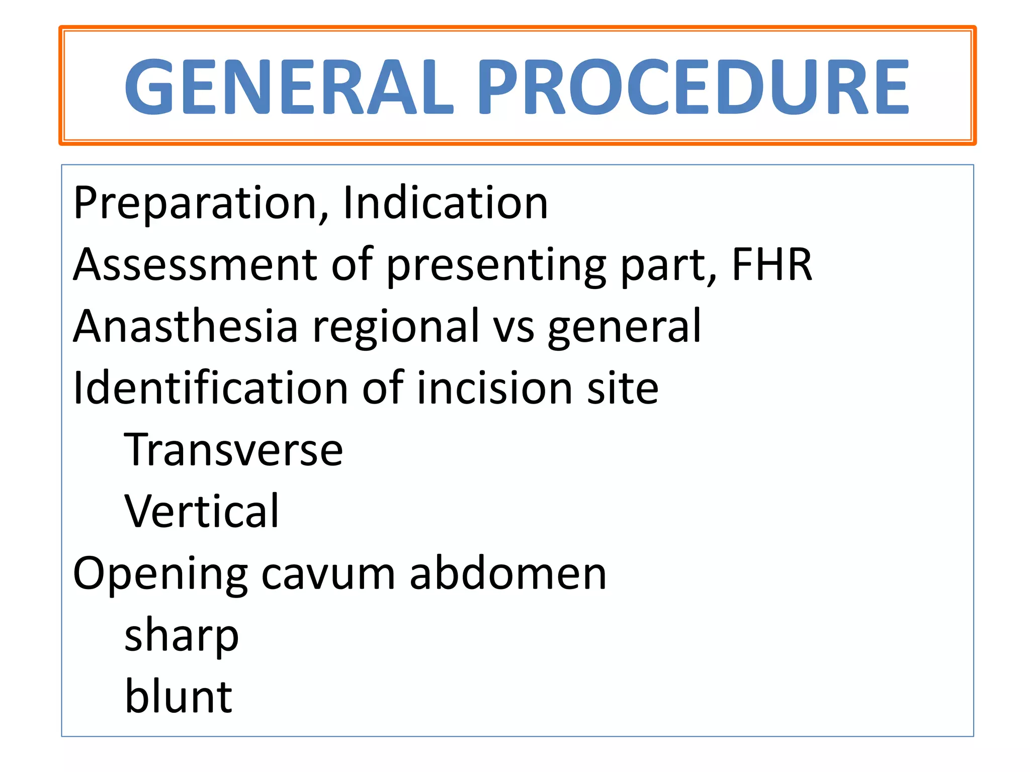 Modern Approach to The Cesarean Section Technique | PDF