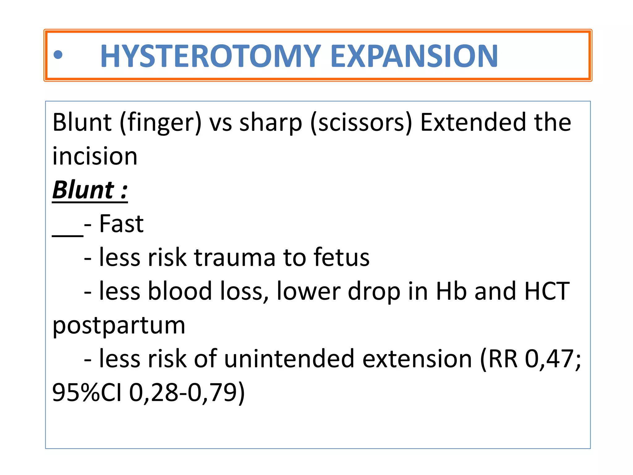 Modern Approach to The Cesarean Section Technique | PDF