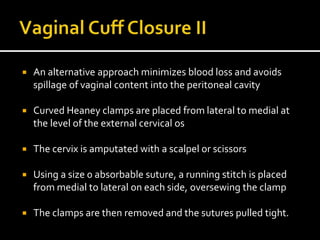 evidence base steps hysterectomy | PDF | Pregnancy | Reproductive Health