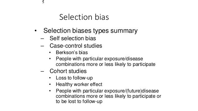 3.5.2 selection bias