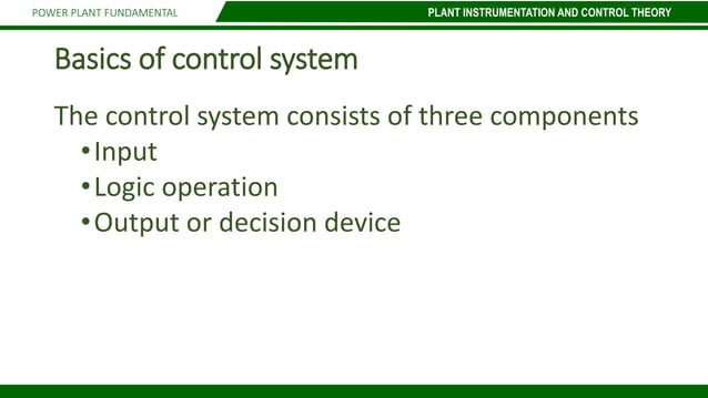 3.plant instrumentation and control theory | PPTX