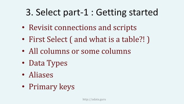 Oracle SQL - Select Part -1 let's write some queries! | PPT | Free Download