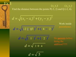 3. apply distance and midpoint | PPT
