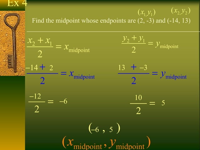 3. apply distance and midpoint | PPT