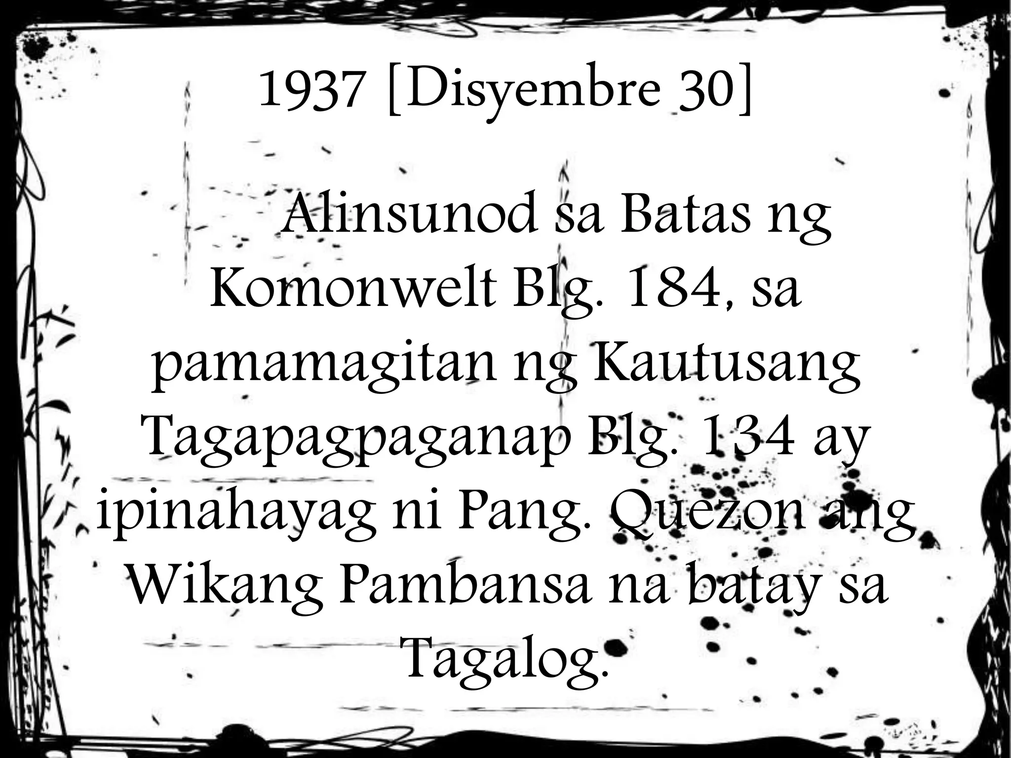 wikang pambansa | PPTX