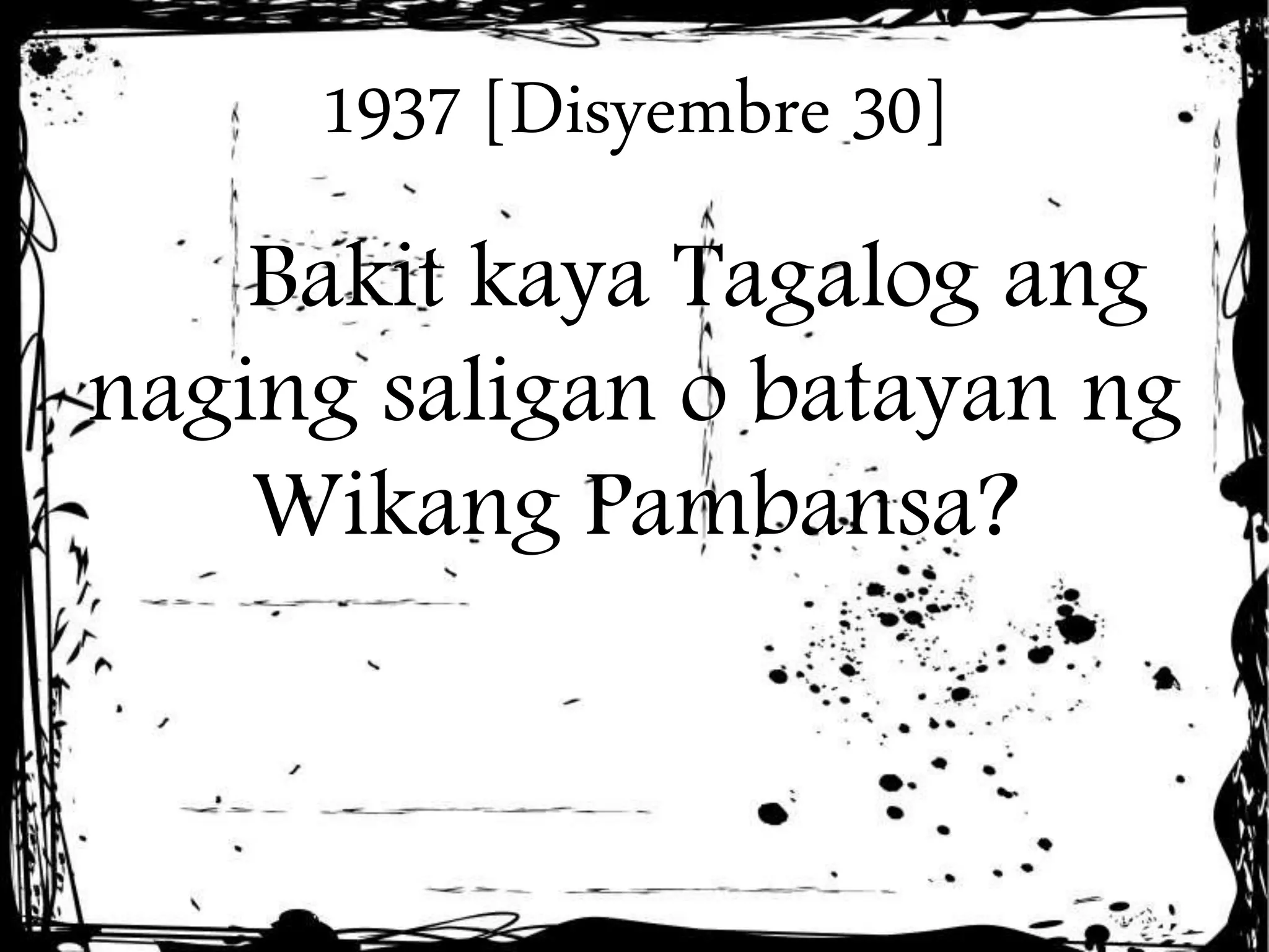 wikang pambansa | PPTX