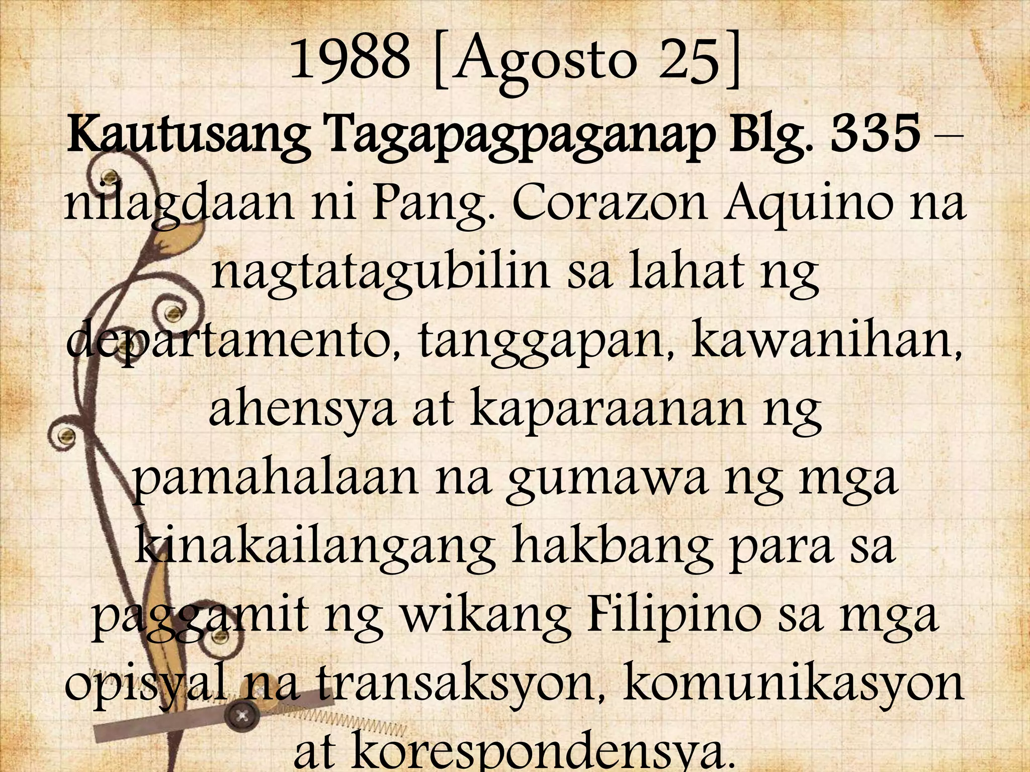 wikang pambansa | PPTX