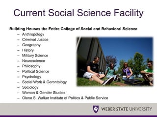 Weber State University Lindquist Hall Renovation (Social Sciences ...