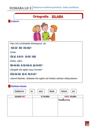 3. maila euskara 1 gaia santillana | PDF