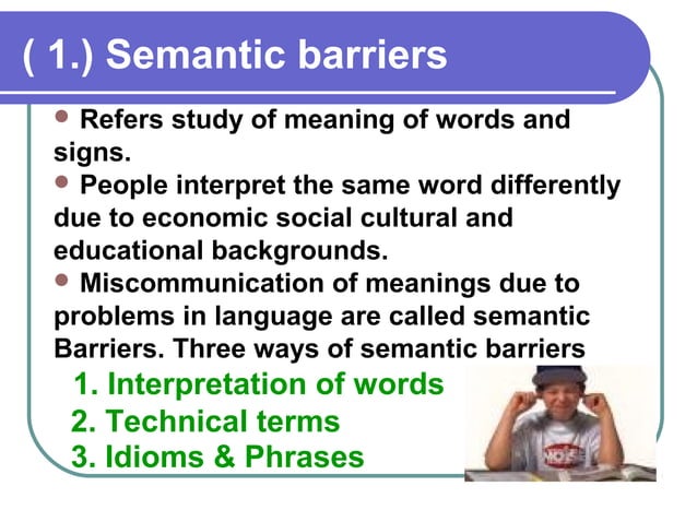 3. barriers to communication | PPT | Technology & Computing