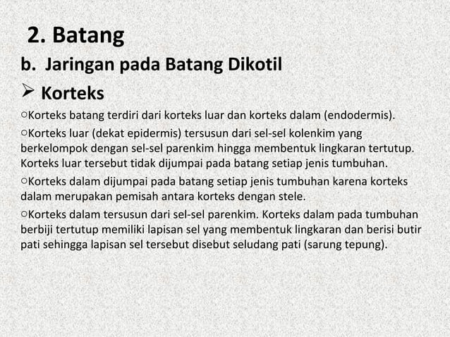 3. pertemuan-3-struktur-dan-fungsi-jaringan-tumbuhan | PPT