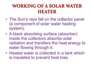 3. solar water heater | PPTX