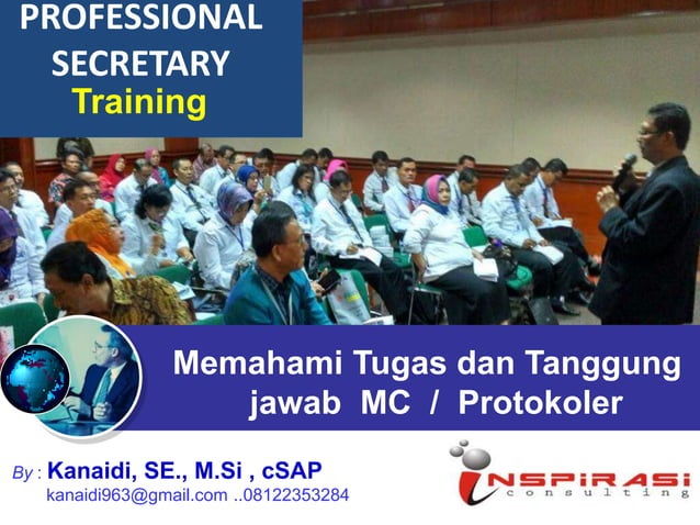 Memahami Tugas dan Tanggung jawab MC dan Protokoler__Materi Pelatihan ...