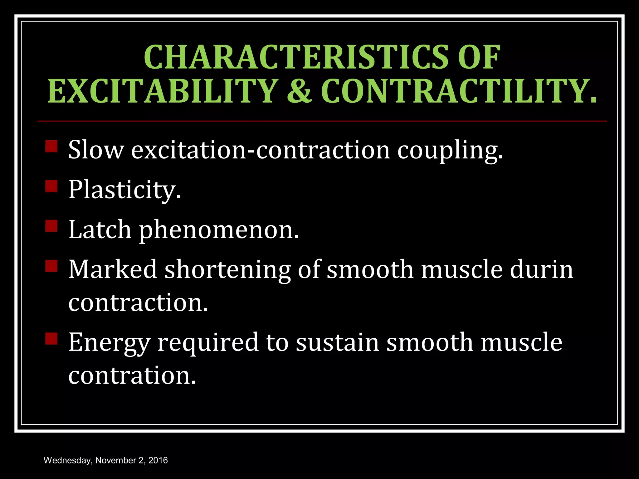 3.9 SMOOTH MUSCLE PHYSIOLOGY | PPT