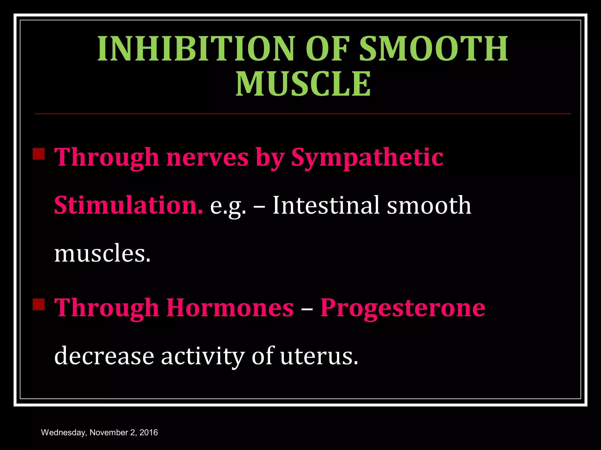 3.9 SMOOTH MUSCLE PHYSIOLOGY | PPT
