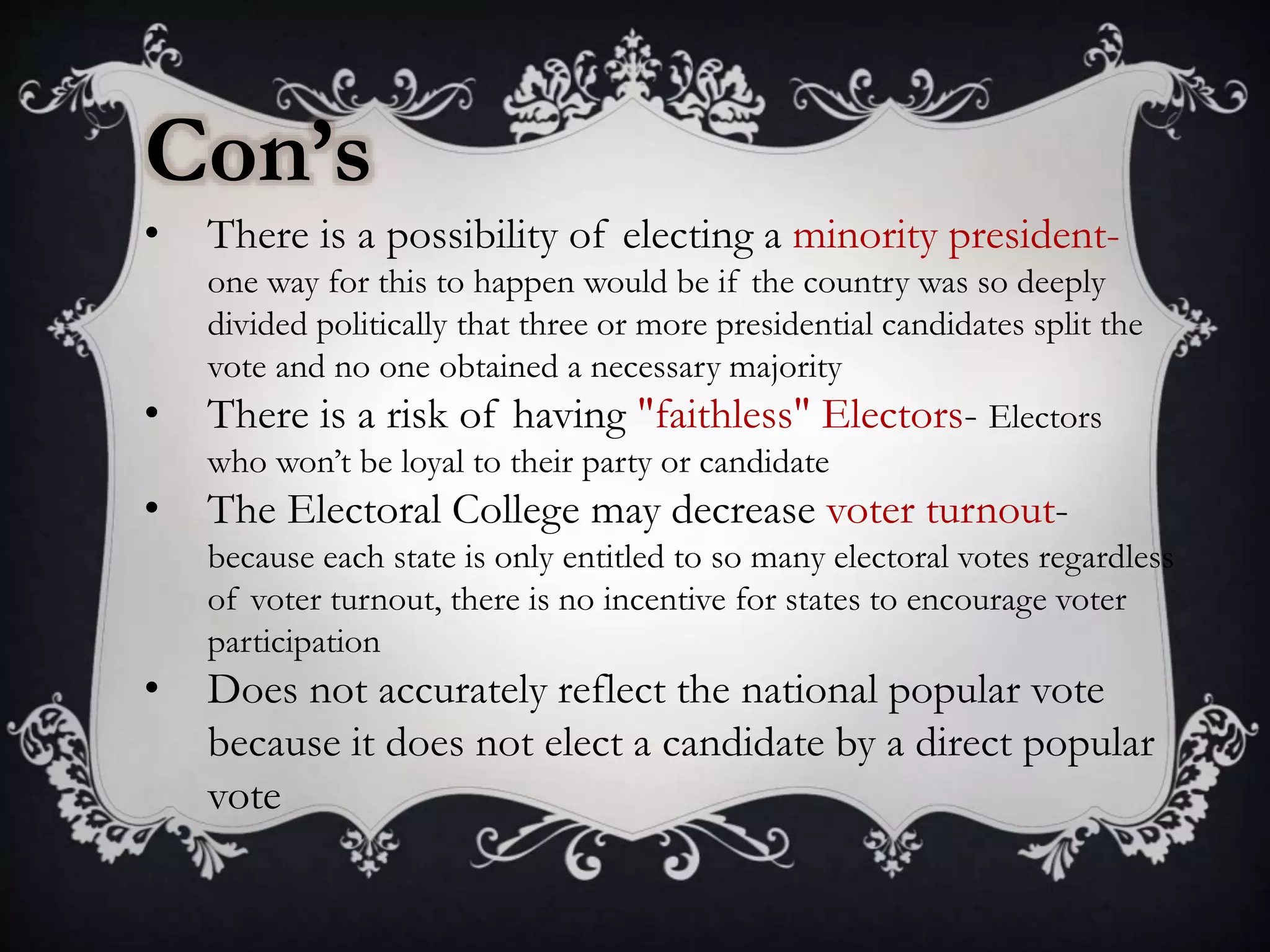 3.electoral college ppt | PPTX | Civic affairs | Politics