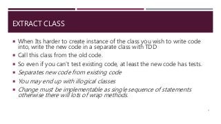 TDD With Legacy Systems | PPT