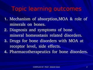 3. Drugs acting on bones | PDF