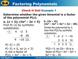3.2 factoring polynomials | PDF
