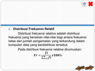 Daftar Distribusi Frekuensi dan Aplikasi pada Data Penelitian | PPTX