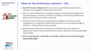 Operational KPIs - Definitions November 2016 | PPTX