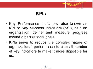 KPIs, Work flow & evaluating performances | PPT