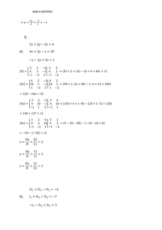 MTK BAB 3 MATRIKS | PDF | Science