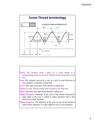 Metrology of threads | PDF