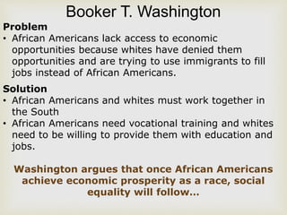 Washington-DuBois-Garvey | PPTX | Crime & Harmful Acts to Individuals ...