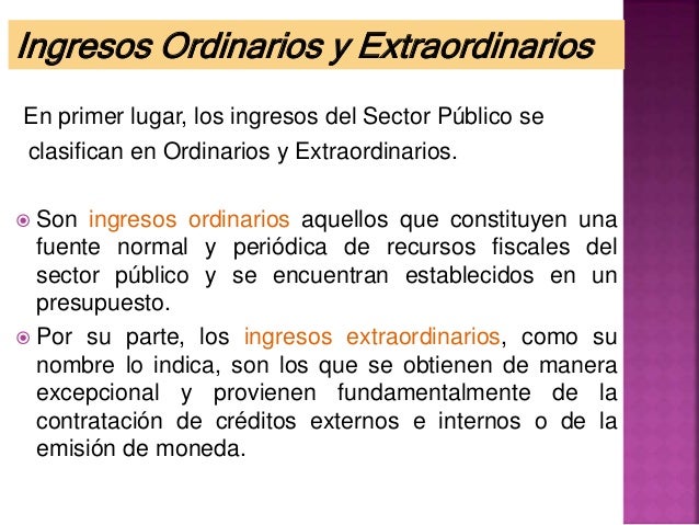 Unidad 3 - clasificaciónde los ingresos fiscales