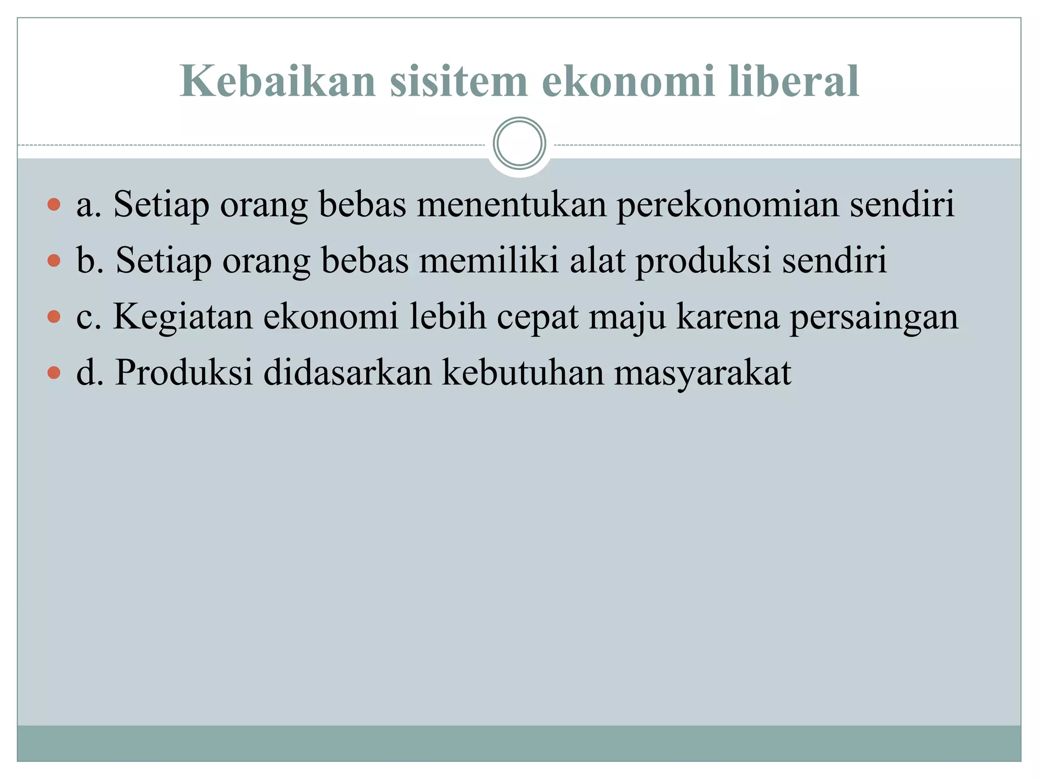 sistem ekonomi indonesia | PPTX