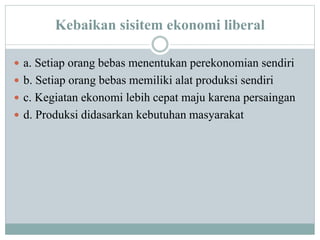 sistem ekonomi indonesia | PPTX