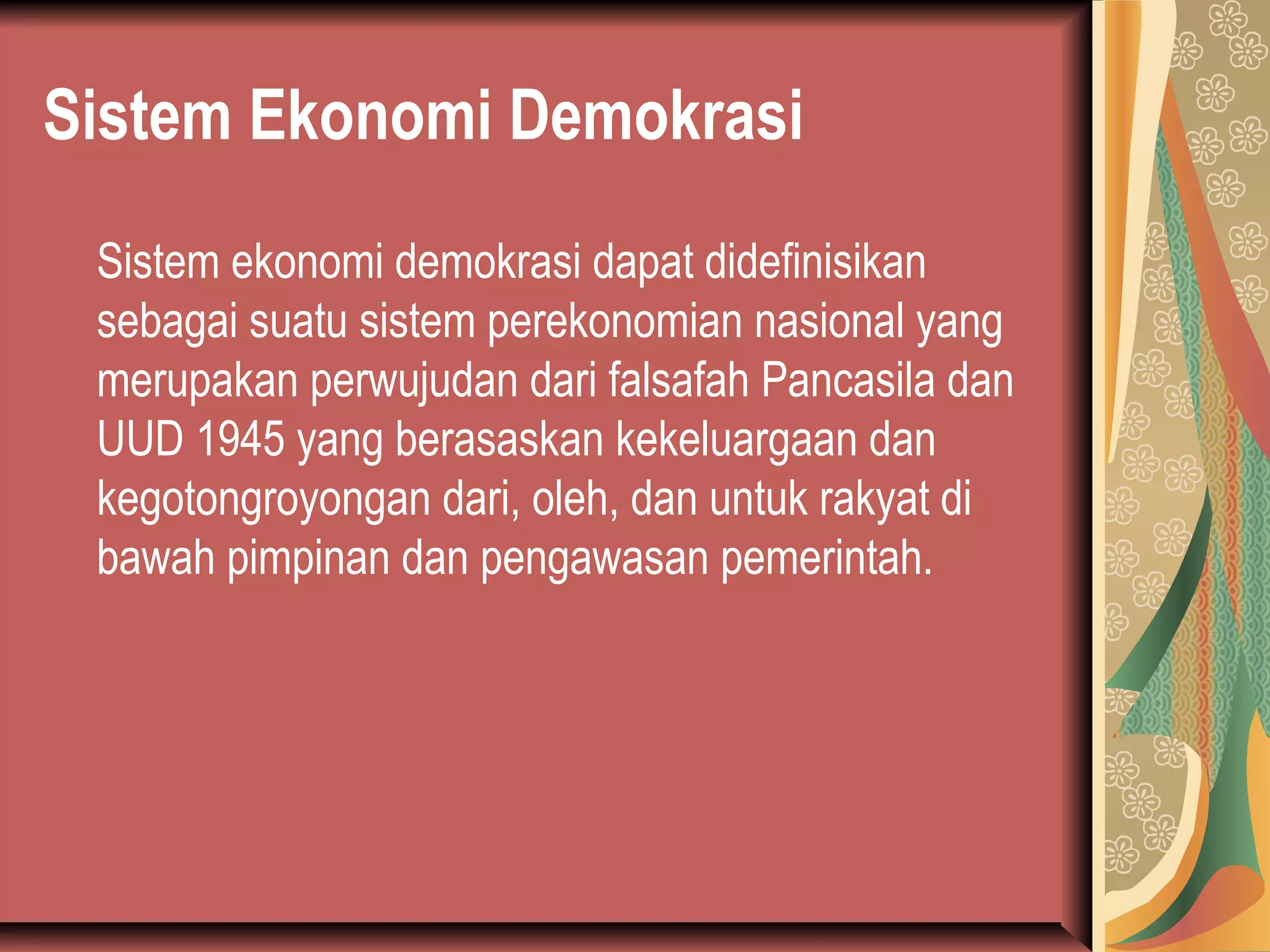 3.sistem ekonomi indonesia | PPT