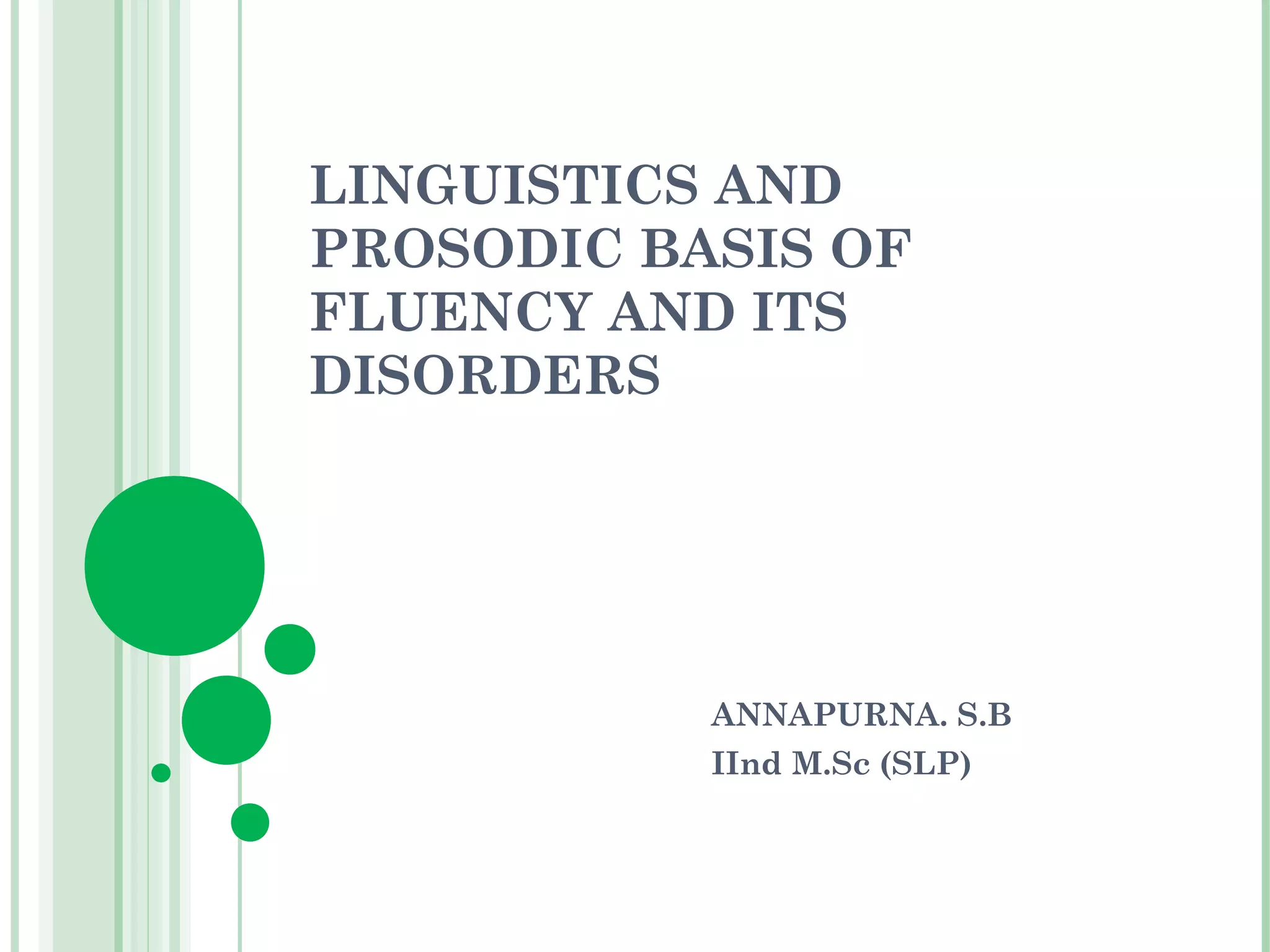 Linguistic N Prosodic Basis Ppt