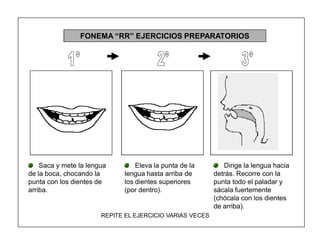 3. ejercicios preparatorios para el fonema r | PDF
