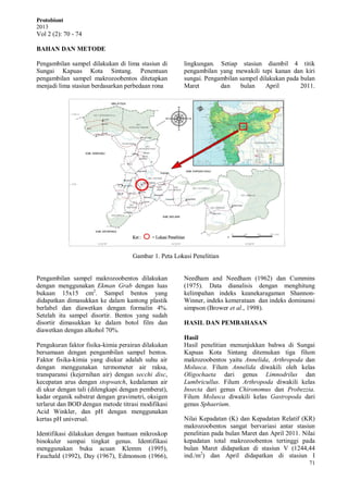 kualitas perairan sungai kapuas kota sintang | PDF