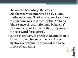 3.1 algebra the language of mathematics | PPT