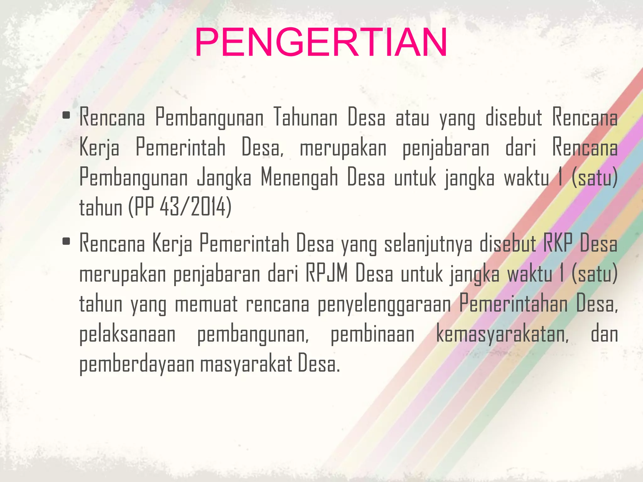 Penyusunan RKP Desa | PPT