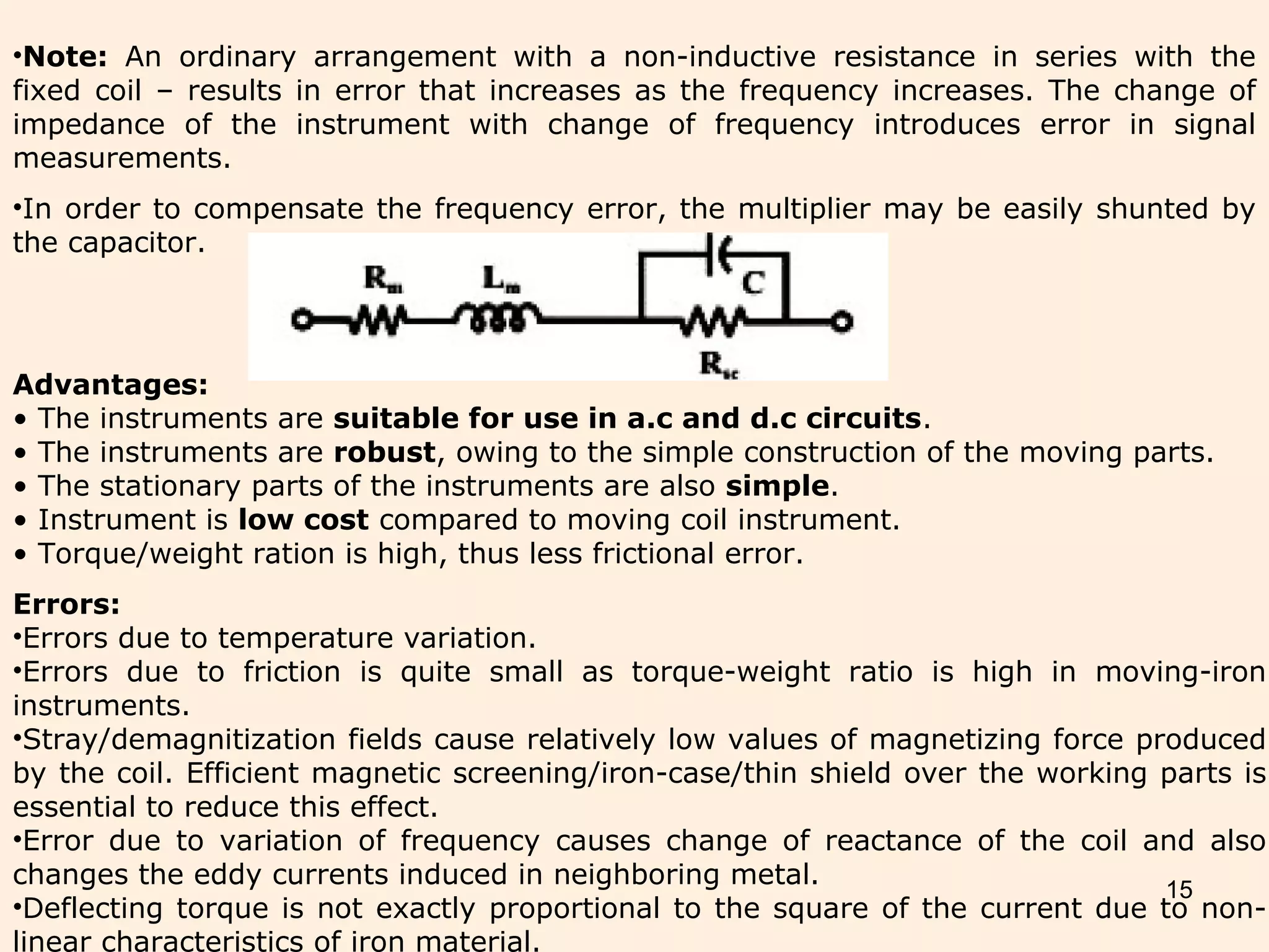 Moving iron (MI) instruments | PPT