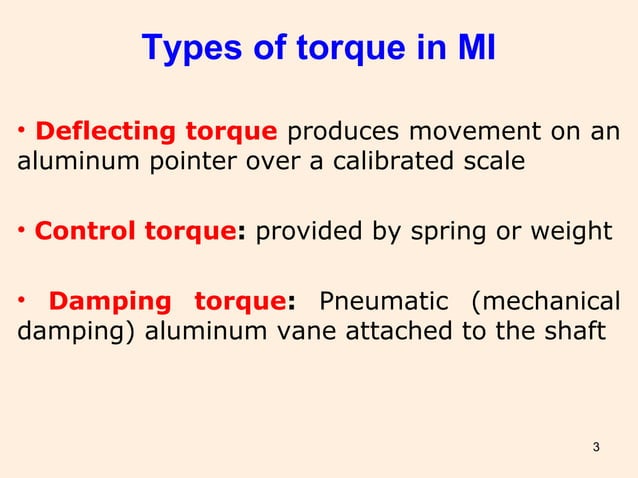 Moving iron (MI) instruments | PPT | Physics | Science