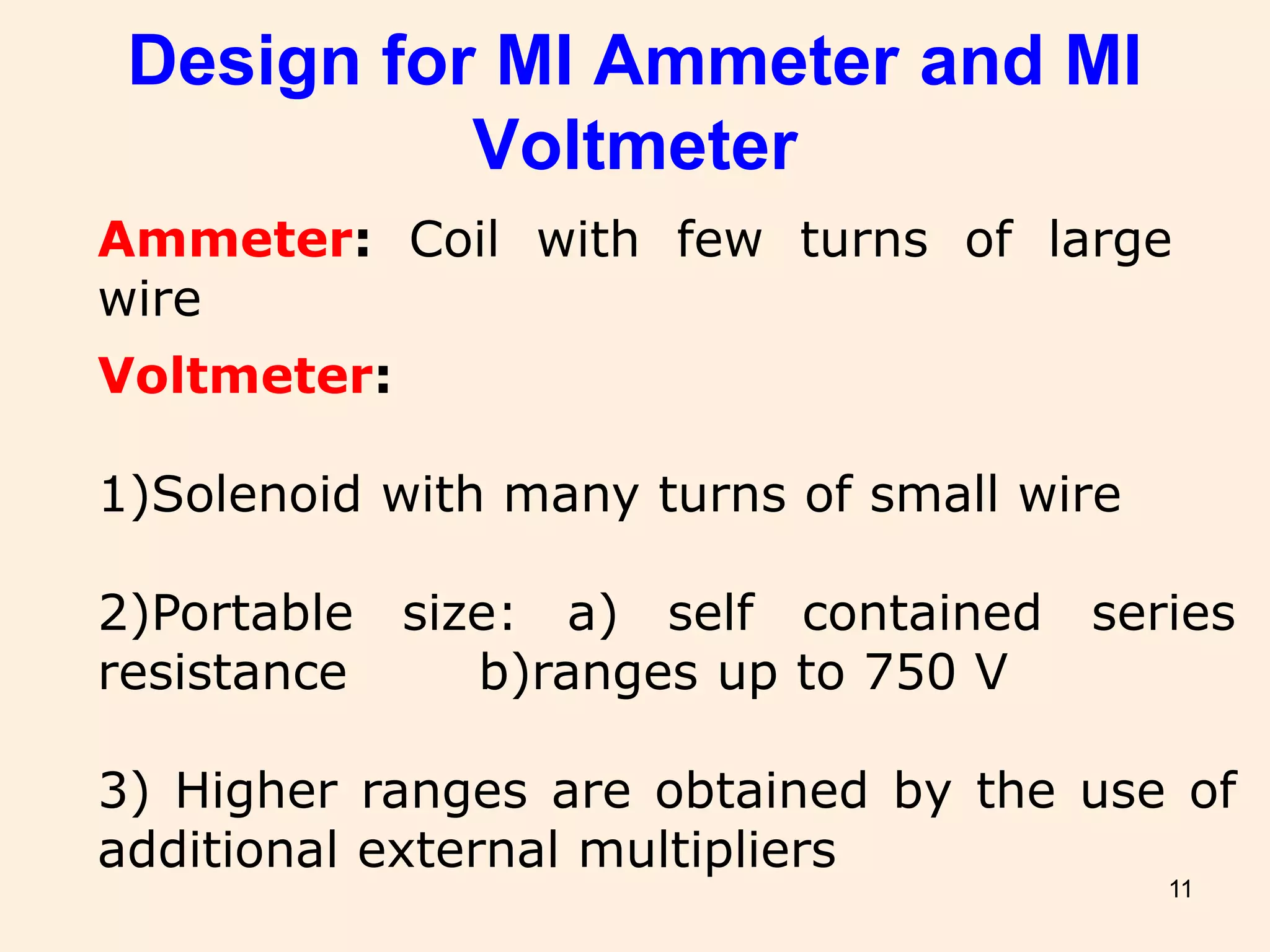 Moving iron (MI) instruments | PDF